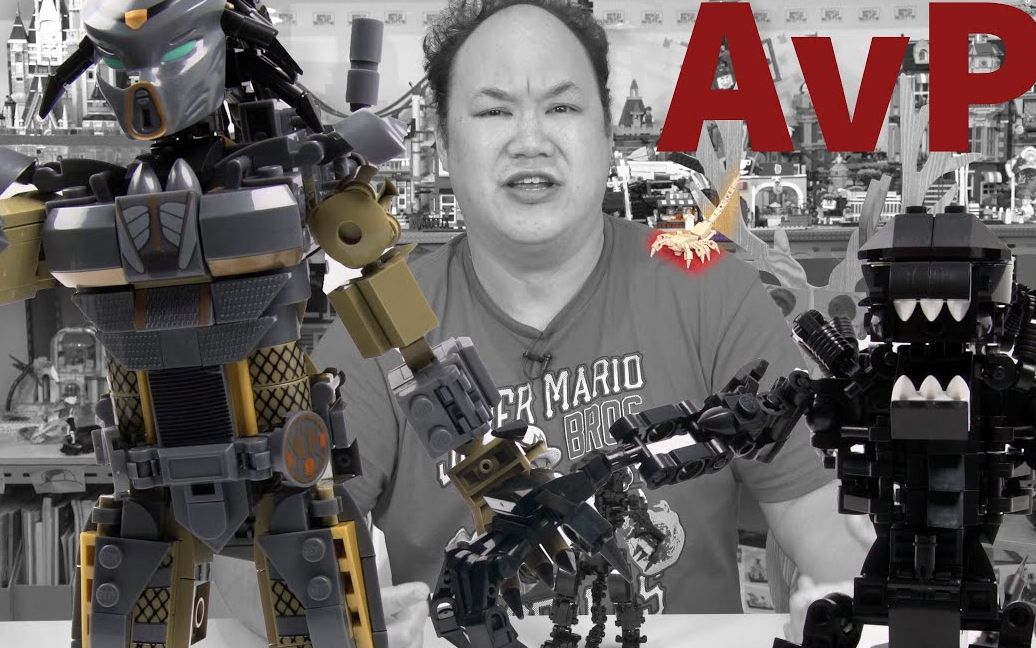 【小葛积木】小鲁班积木M38-B0720A铁血战士独狼大战异形模型視頻...