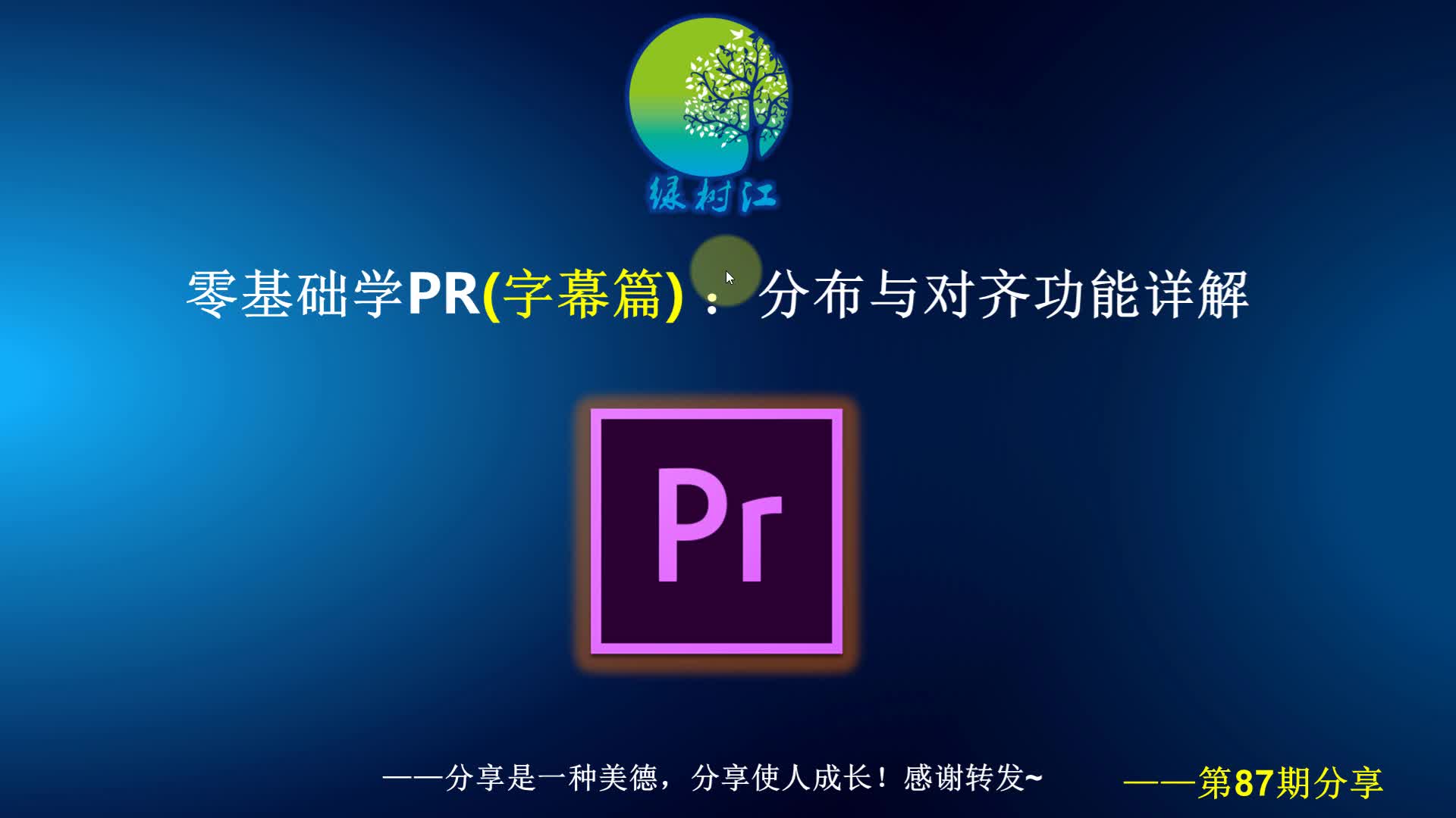 零基础学PR视频制作33:字幕制作篇,分布与对齐功能的详解