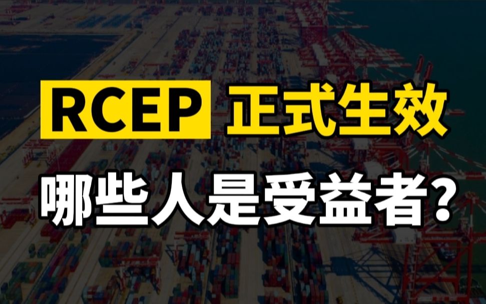 RCEP正式生效,哪些人、哪些行业将成为受益者?对中国有何影响?