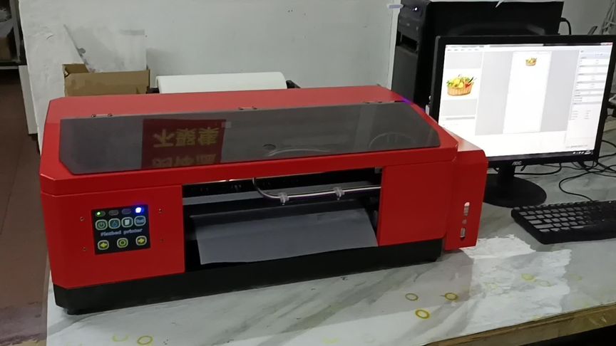 白墨烫画打印测试中,爱普生的R1390或者L1800配上我们的板卡改装