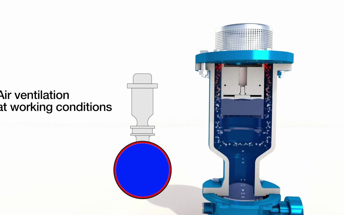 排气阀工作动画