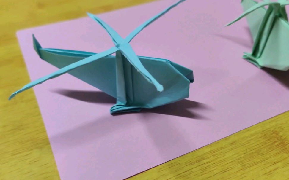 【折纸教程】折直升机