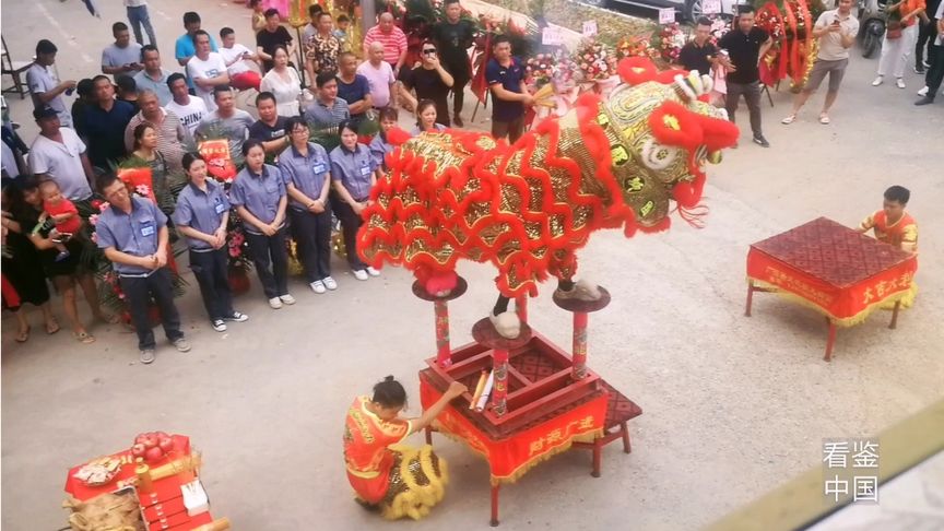 实拍广西南宁舞狮队表演,现场热闹非凡,看的真过瘾