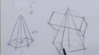 素描石膏几何体干货-组合结构训练⑤-五艺画室美术培训视频