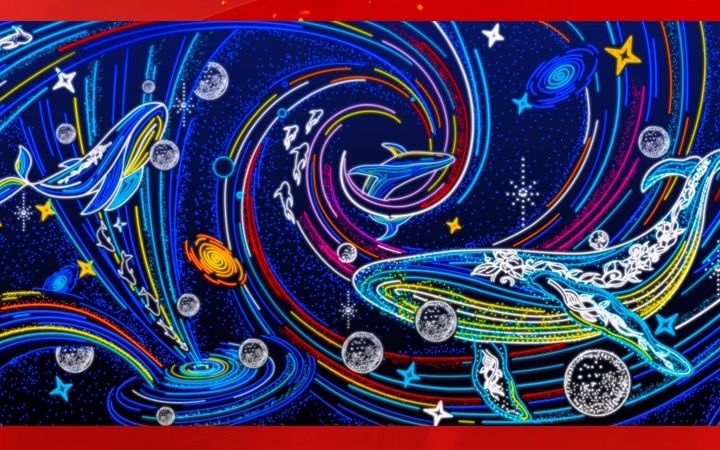 商场新款星空灯饰画,低调奢华,给你不一样的体验! #灯饰画霓虹灯 #...