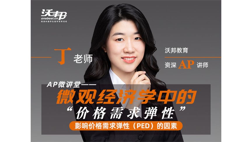 AP微讲堂——微观经济学中的“价格需求弹性”