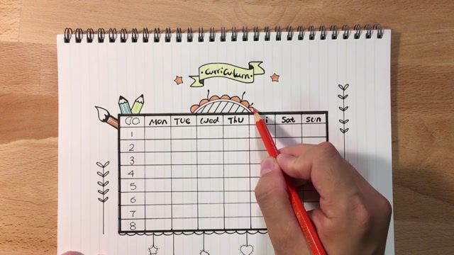 课程表第二波,安排自己的学习吧!