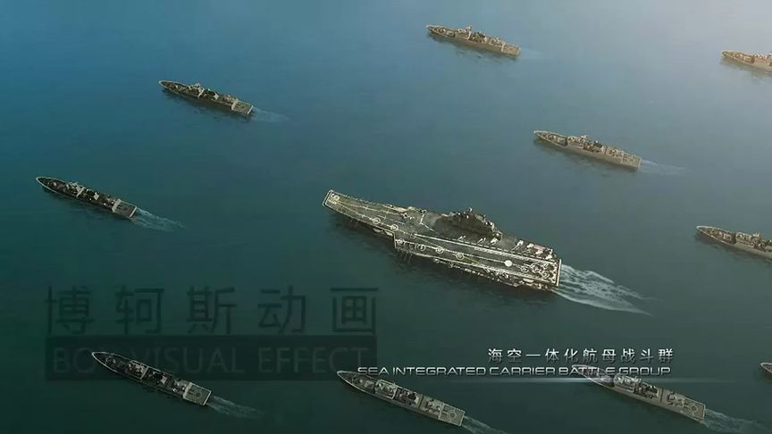 中国航母CG动画宣传片,震撼 自豪
