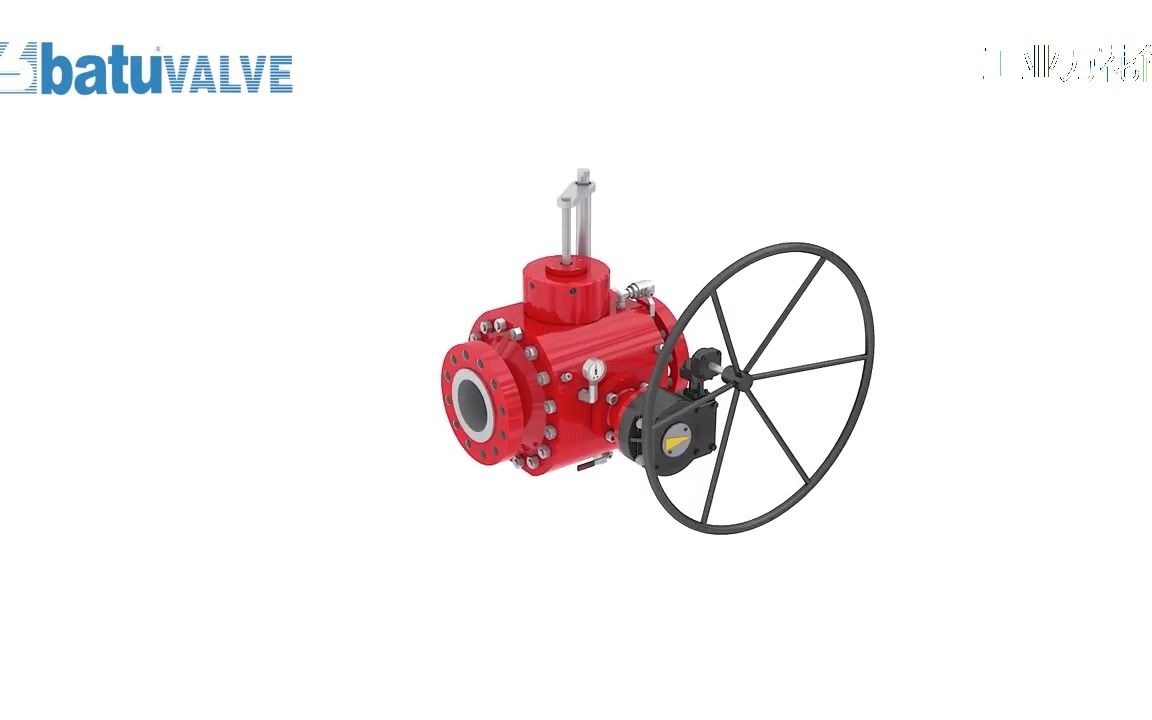 阀门看世界 API6D 清管球阀Pig Ball Valve 清管阀 动画模拟