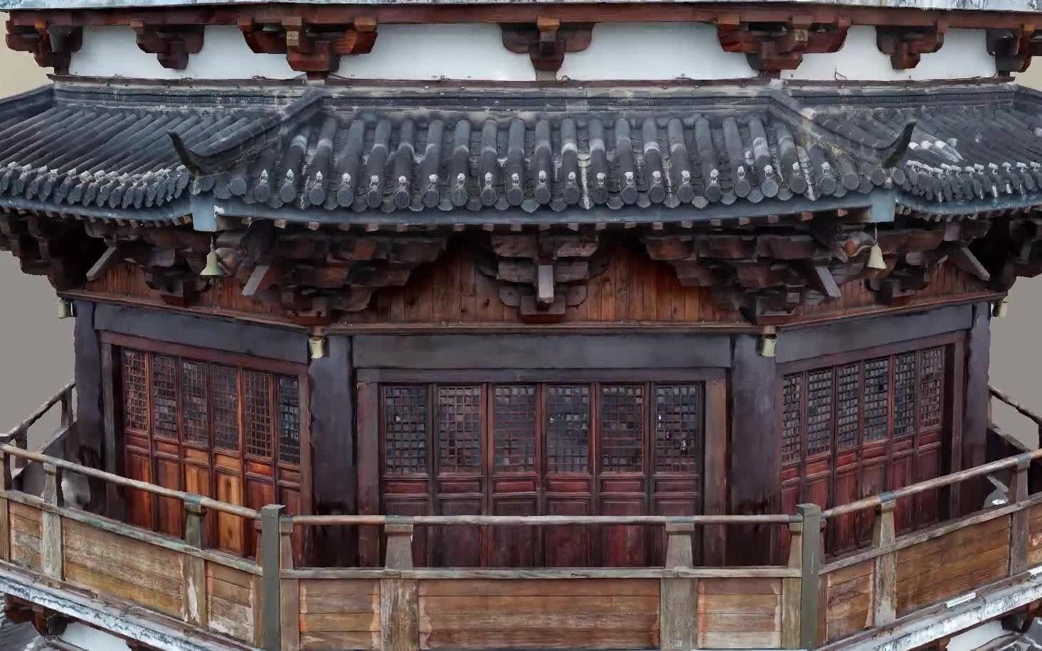 凤凰塔航拍实景建模