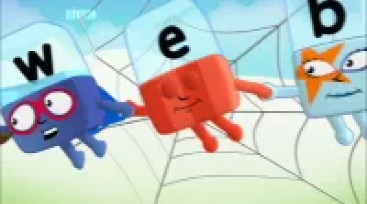 幼儿英文单词《Web》动画片教学