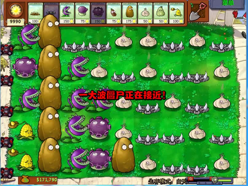 【植物大战僵尸】里玩保卫萝卜小游戏