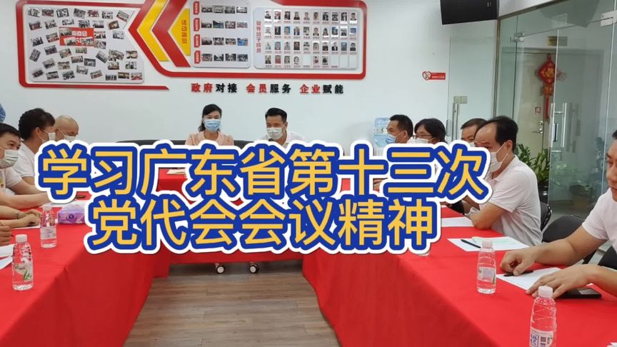 广州市湖南商会党支部学习广东省第十三次党代会会议精神