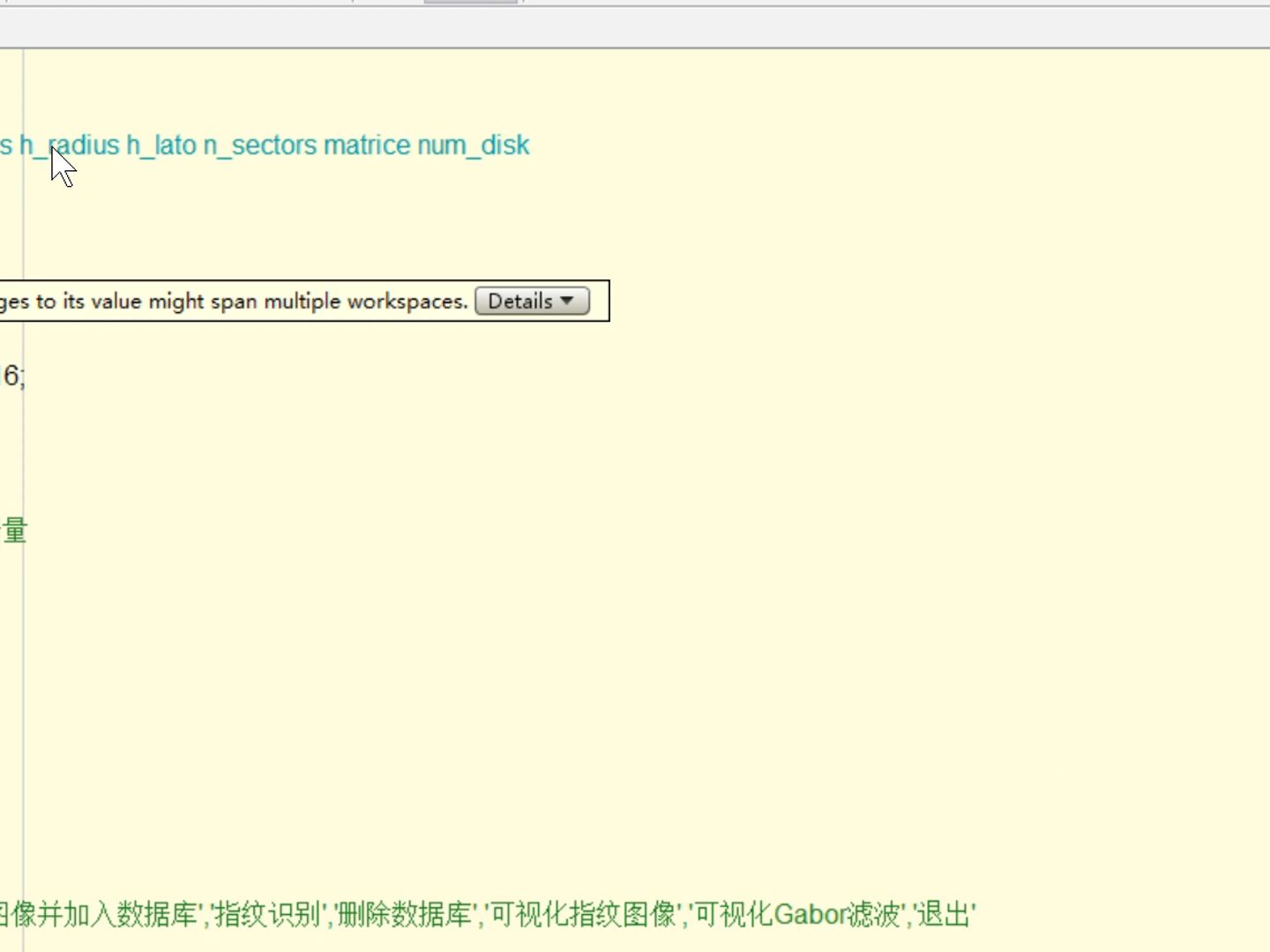 MATLAB指纹识别系统。带界面GUI,显示各个预处理步骤,一对一指纹...