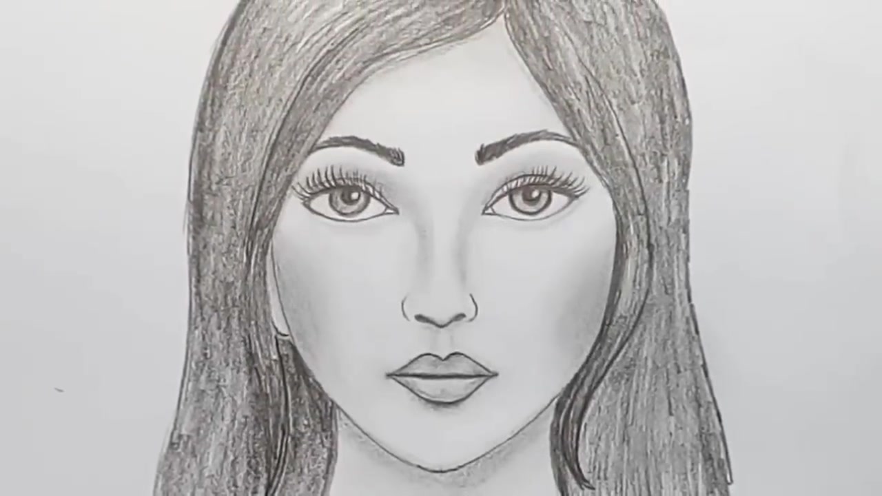 【手绘】初学者如何画漂亮女孩的脸/简单的方法画一个现实的脸