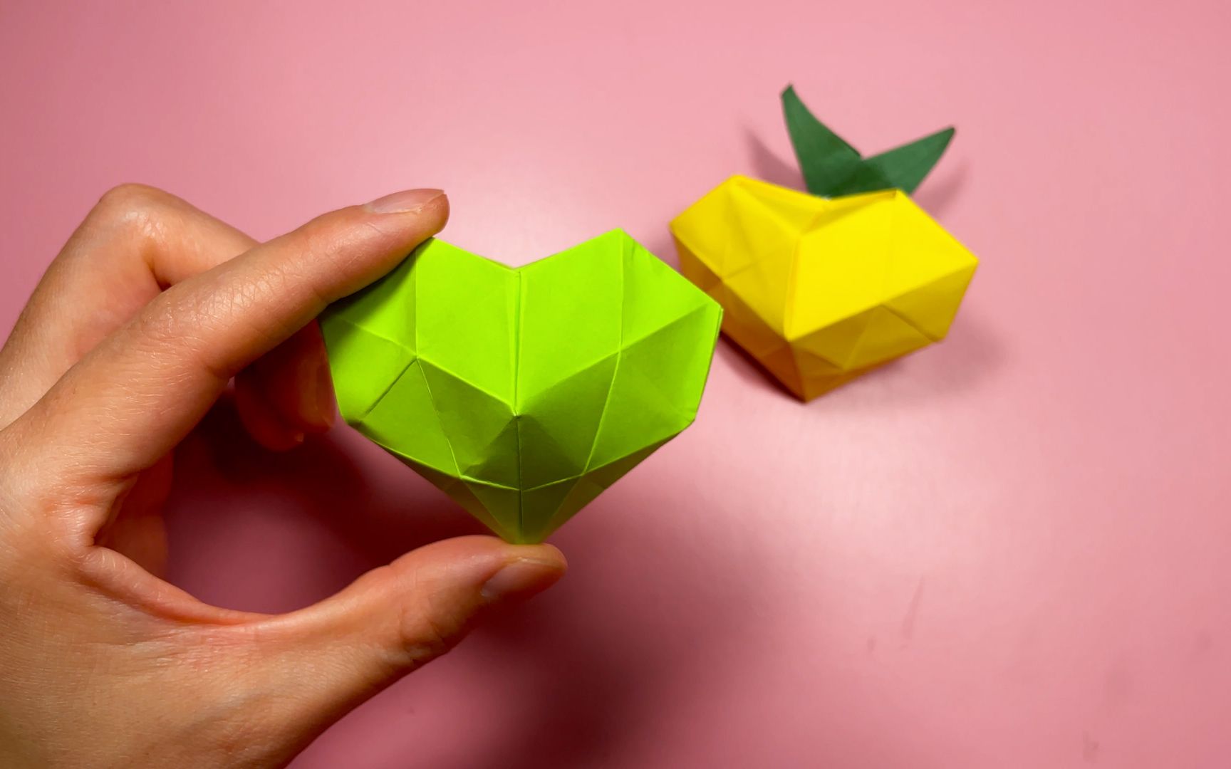 3D立体爱心折纸教程,装满一颗心的浪漫,立体爱心盒表白神器!