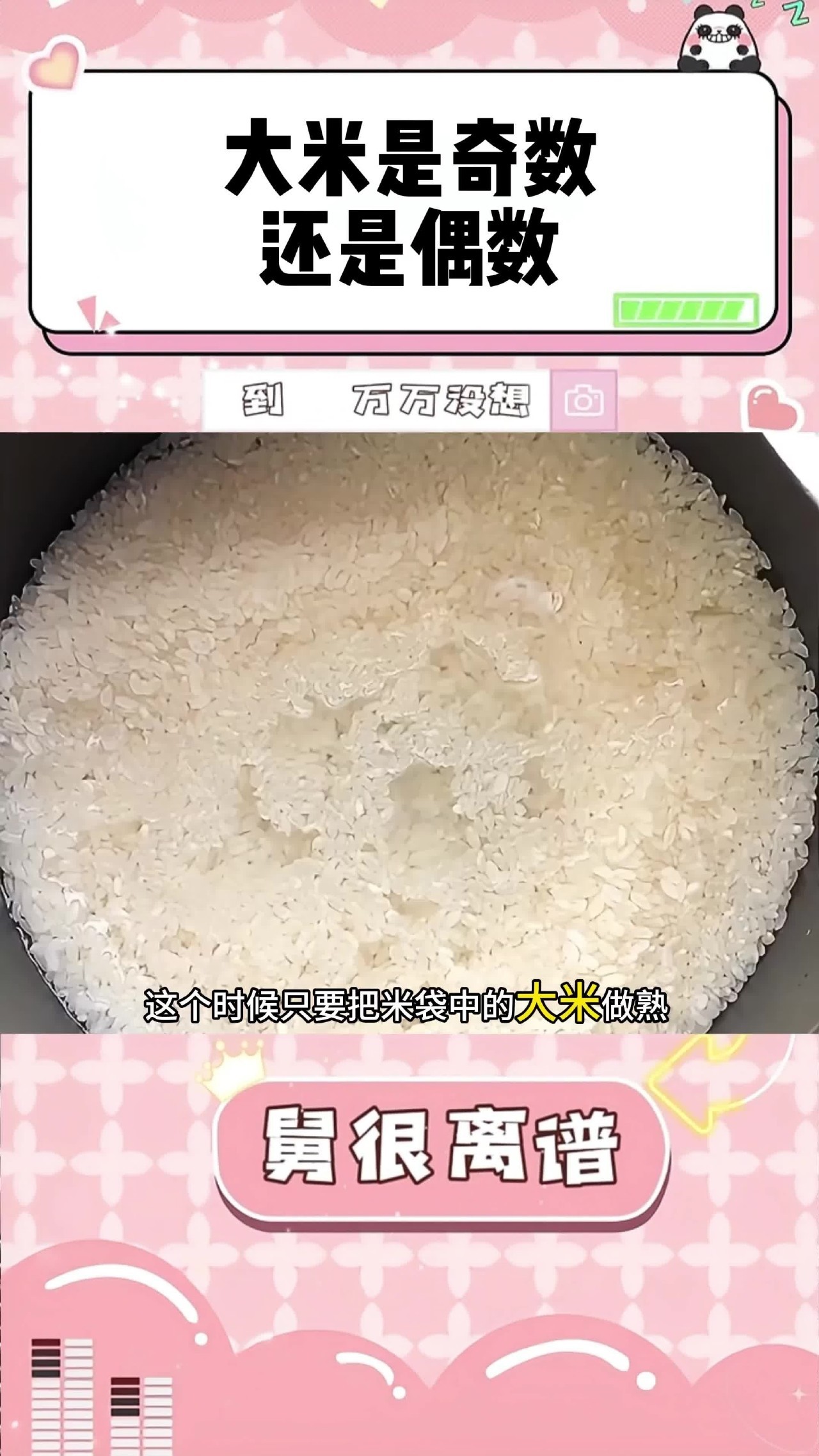 如何判断大米是奇数还是偶数?