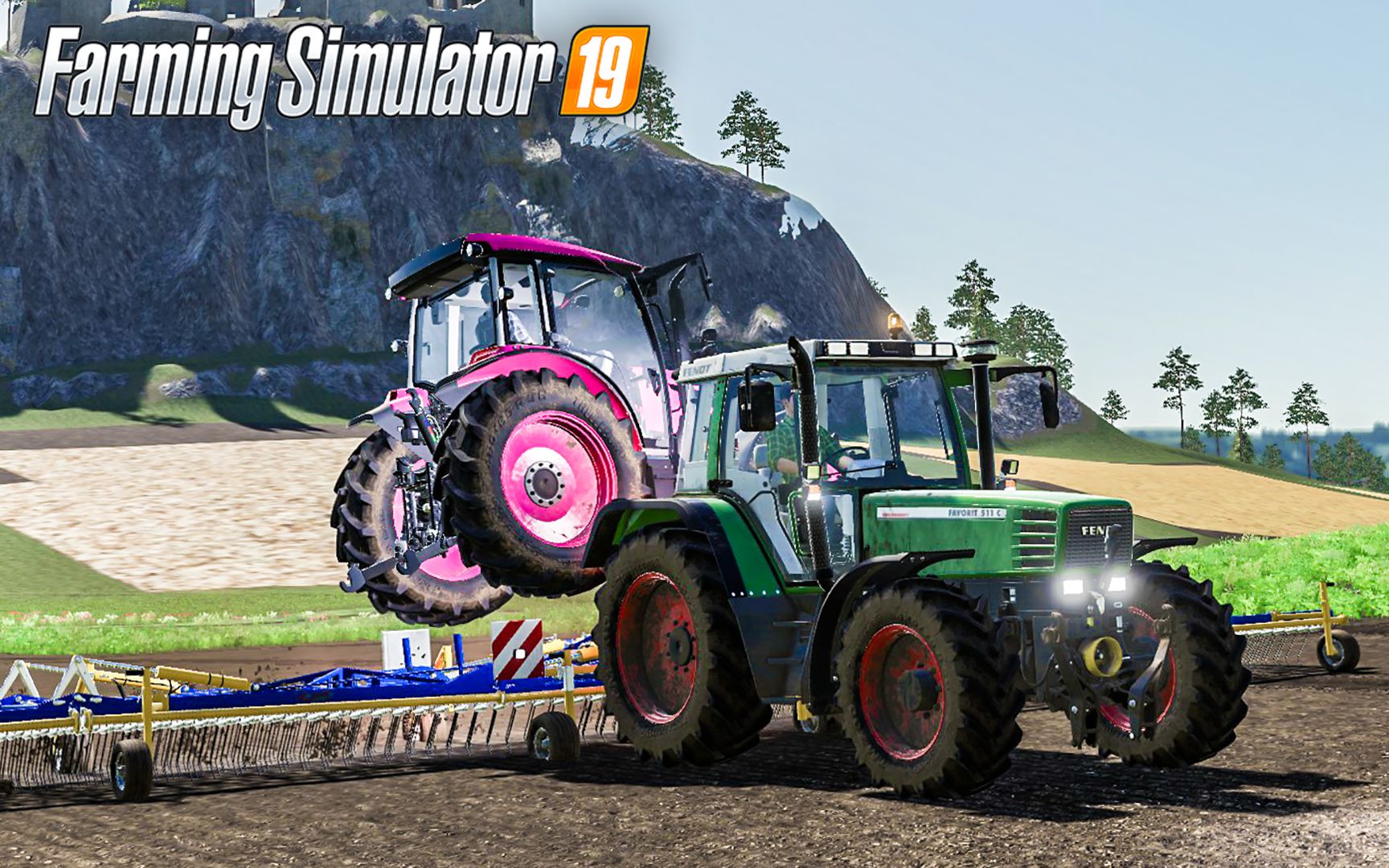 模拟农场19-菲尔伯伦庄园 #4:大谢驮我去除草 | 2018/12/28直播录像