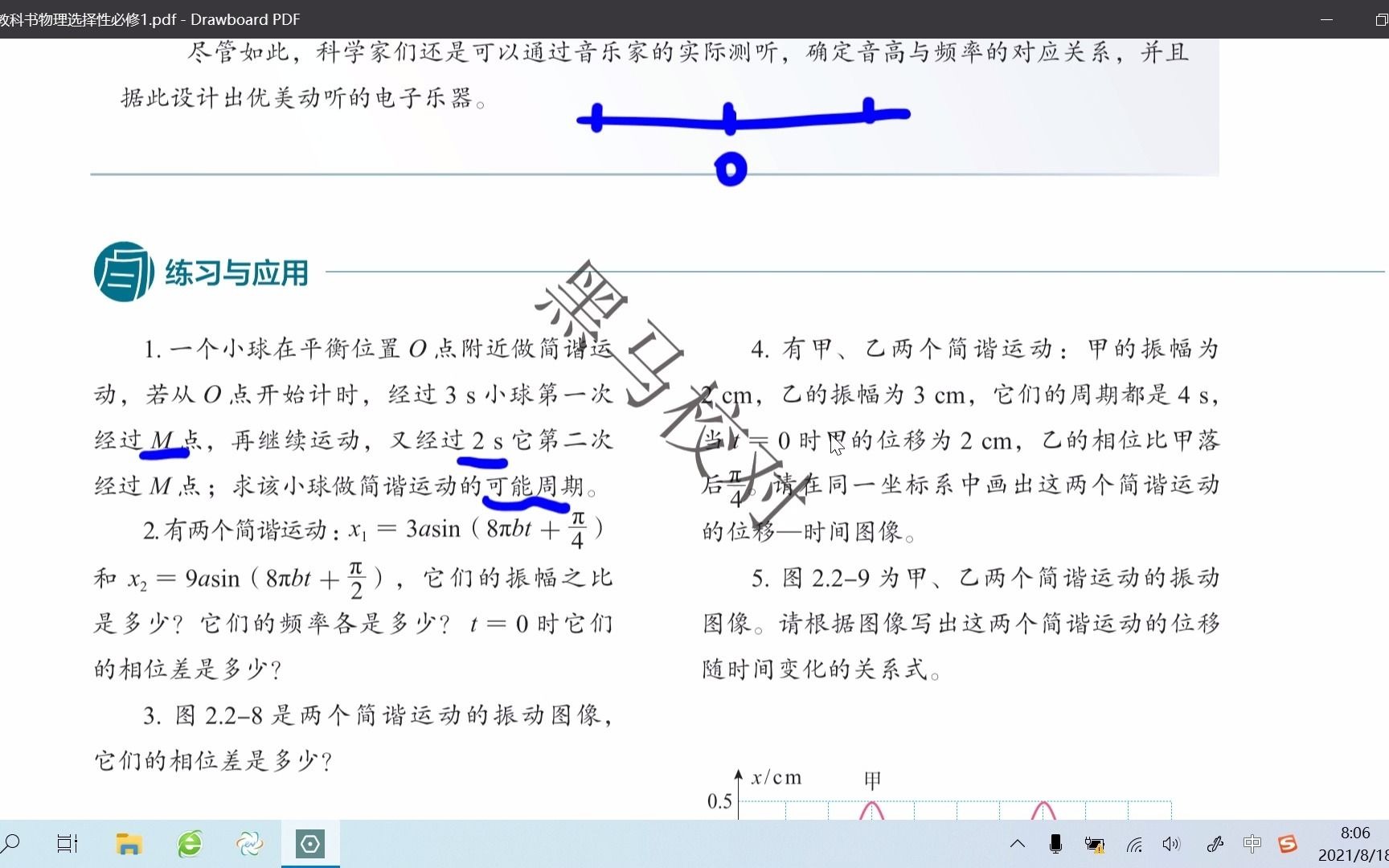 简谐振动的描述例题讲解