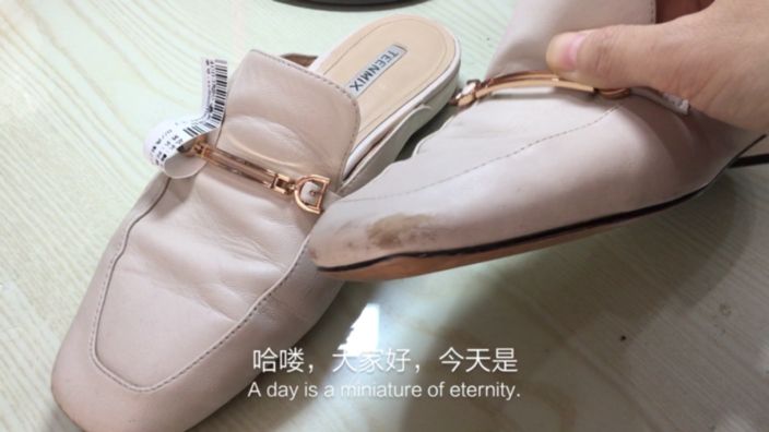 真皮皮鞋前尖磨损、划痕、掉色做颜色修复