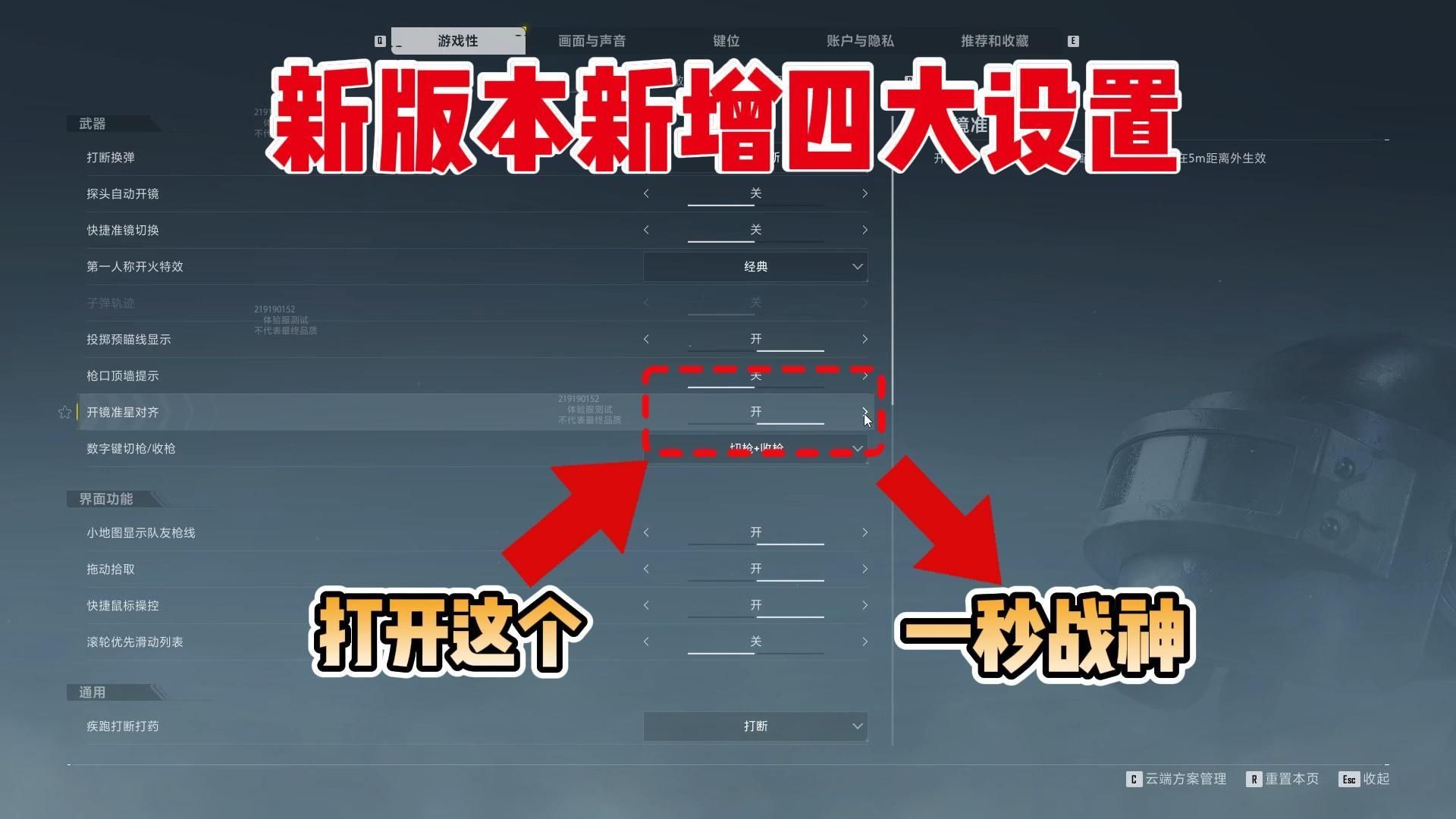 新版本新增四大设置【和平精英PC模拟器】