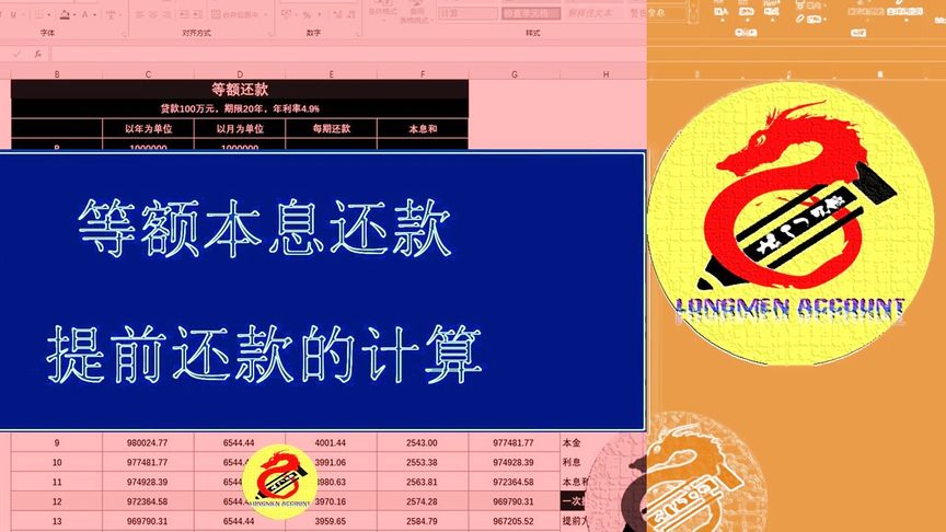 等额本息提前还款怎么计算?原来是这样,懂了