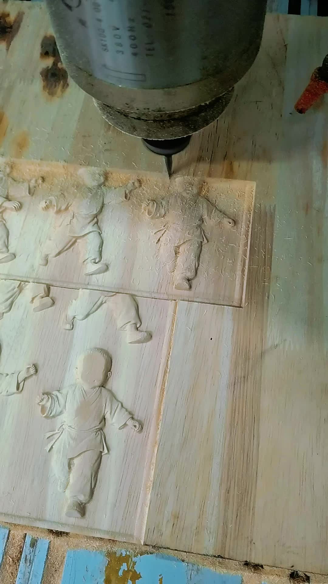 Ai浮雕～童年的回忆～雕刻机加工 我们浮雕学员实操车间#Ai出图 #...