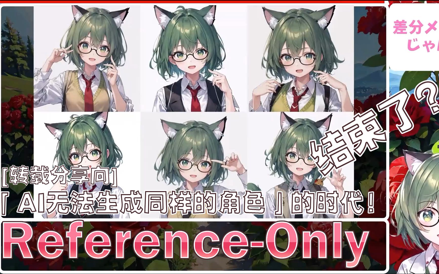 【转载-SD新功能!】「AI无法生成同样的角色」的时代已经结束了!...