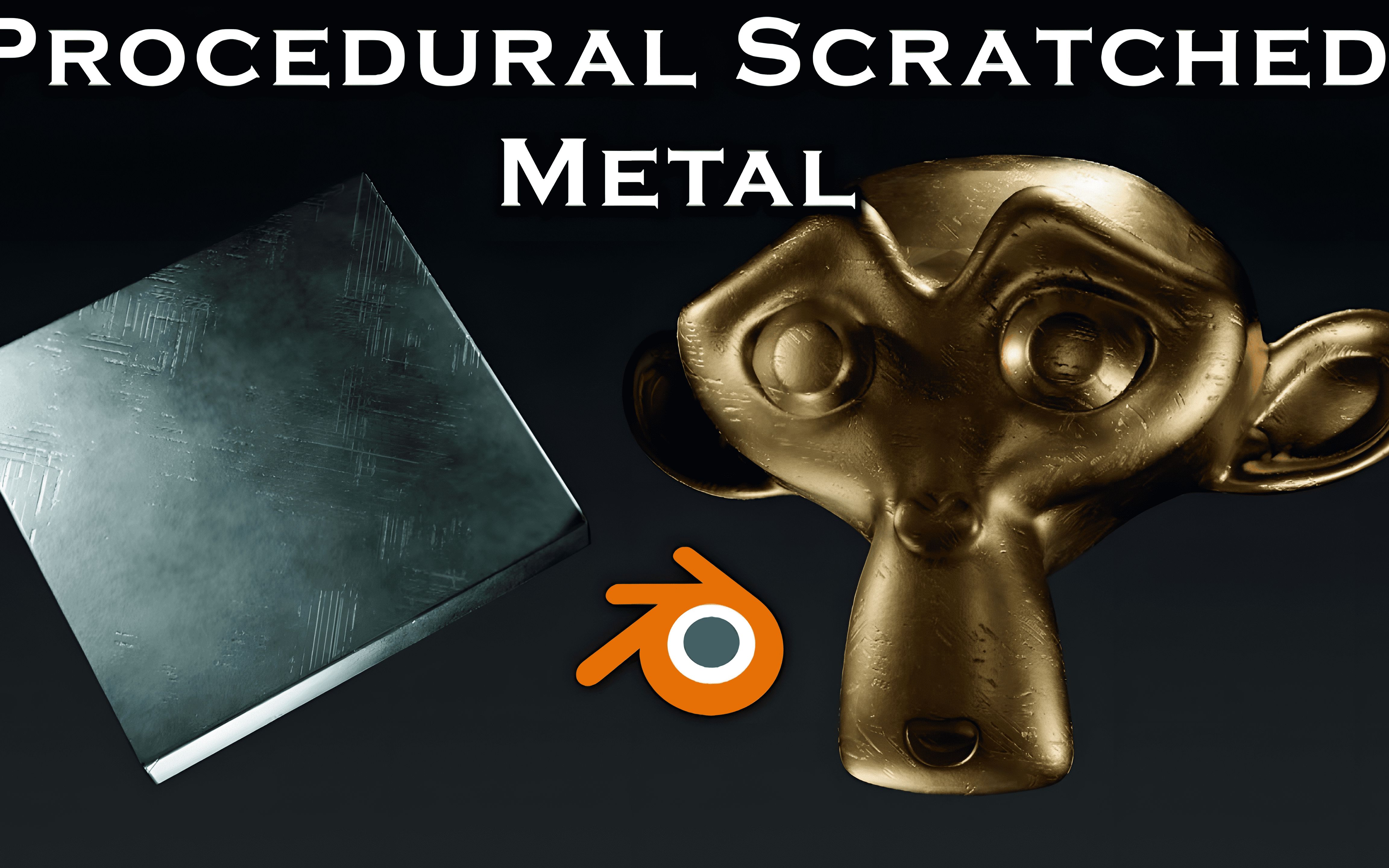 【中字】Blender 材质教程:程序划痕和磨损金属材质