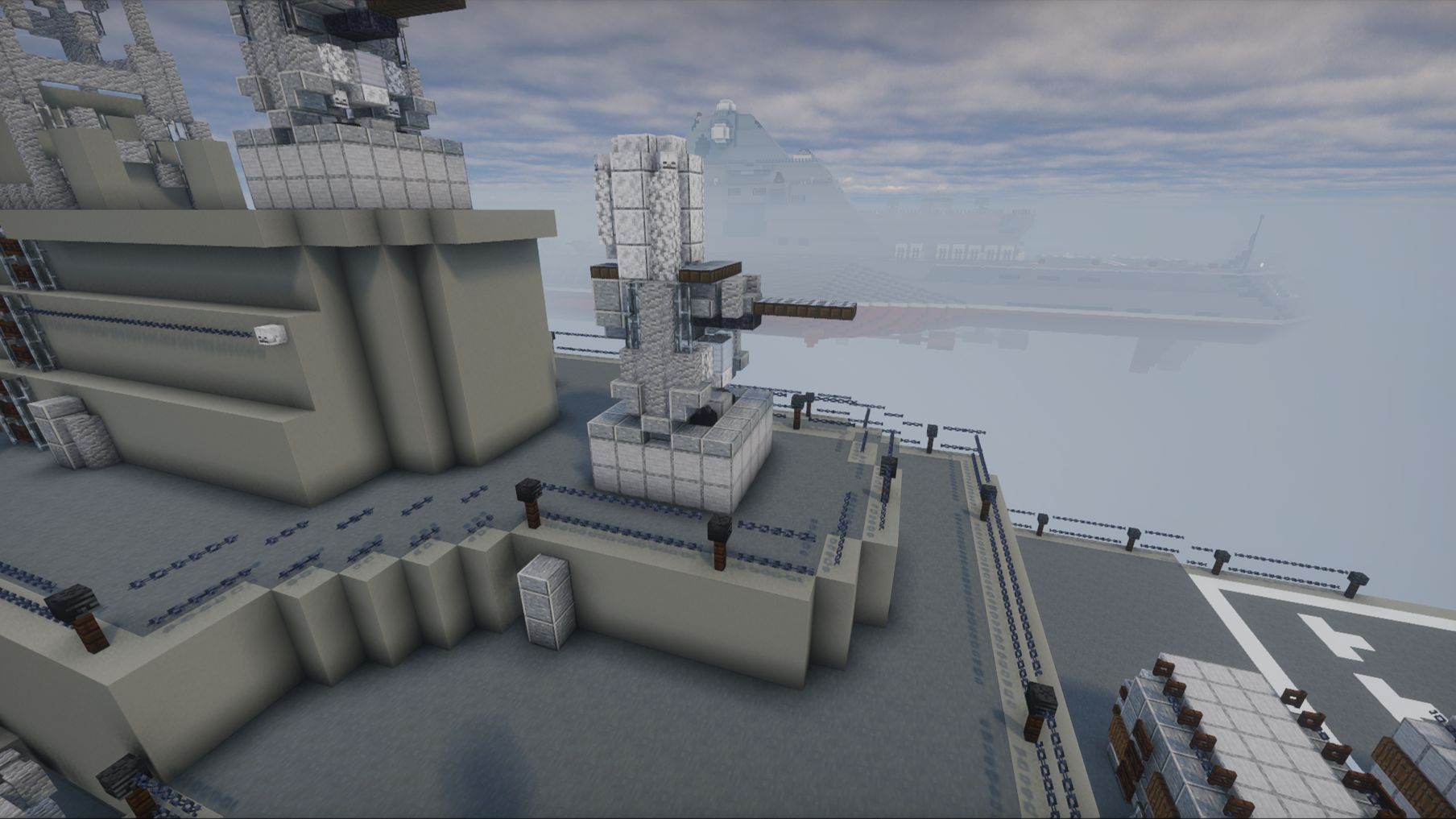 叫你还原 美利坚NK-15密集阵近防炮_我的世界_演示