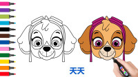 汪汪队天天简笔画狗狗巡逻队卡通绘画宝宝学画画儿童画画教程动画片...
