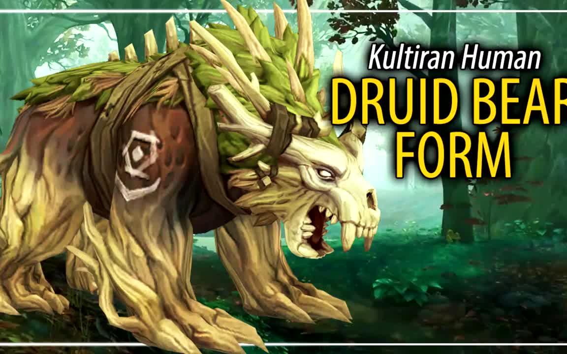 魔兽世界8.0库尔提拉斯人类德鲁伊熊形态