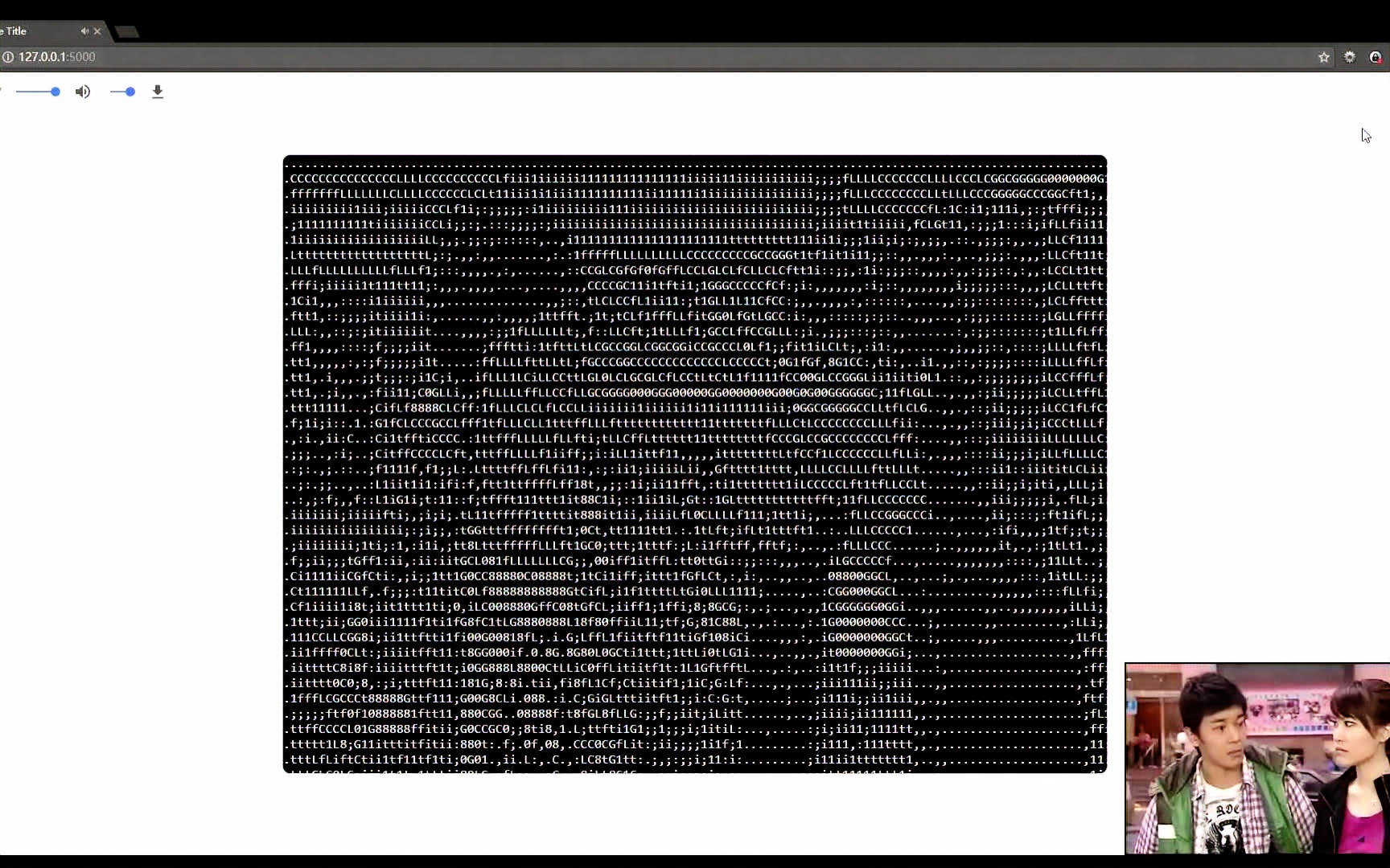 ASCII字符动画(WEB版)有钱就可以为所欲为&Bad Apple