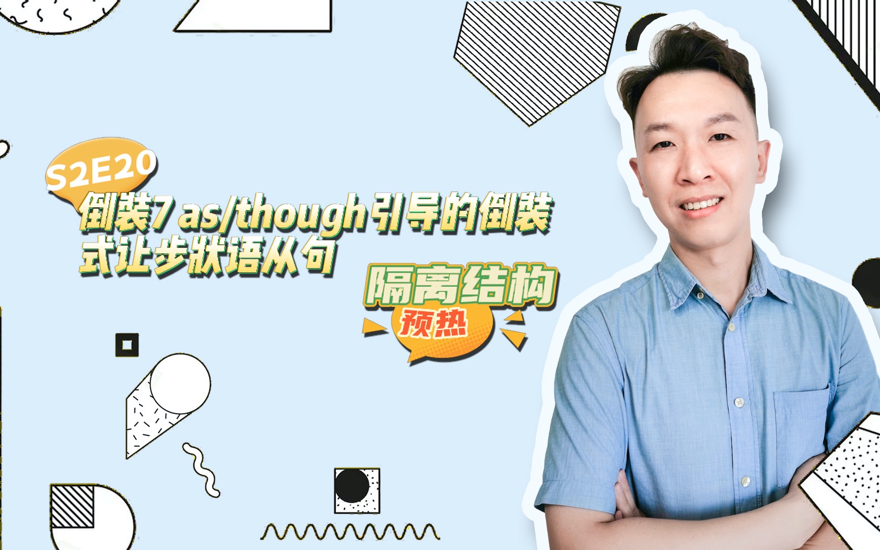 三步搞定长难句40-倒装7 as/though引导的倒装式让步状语从句 预热:...