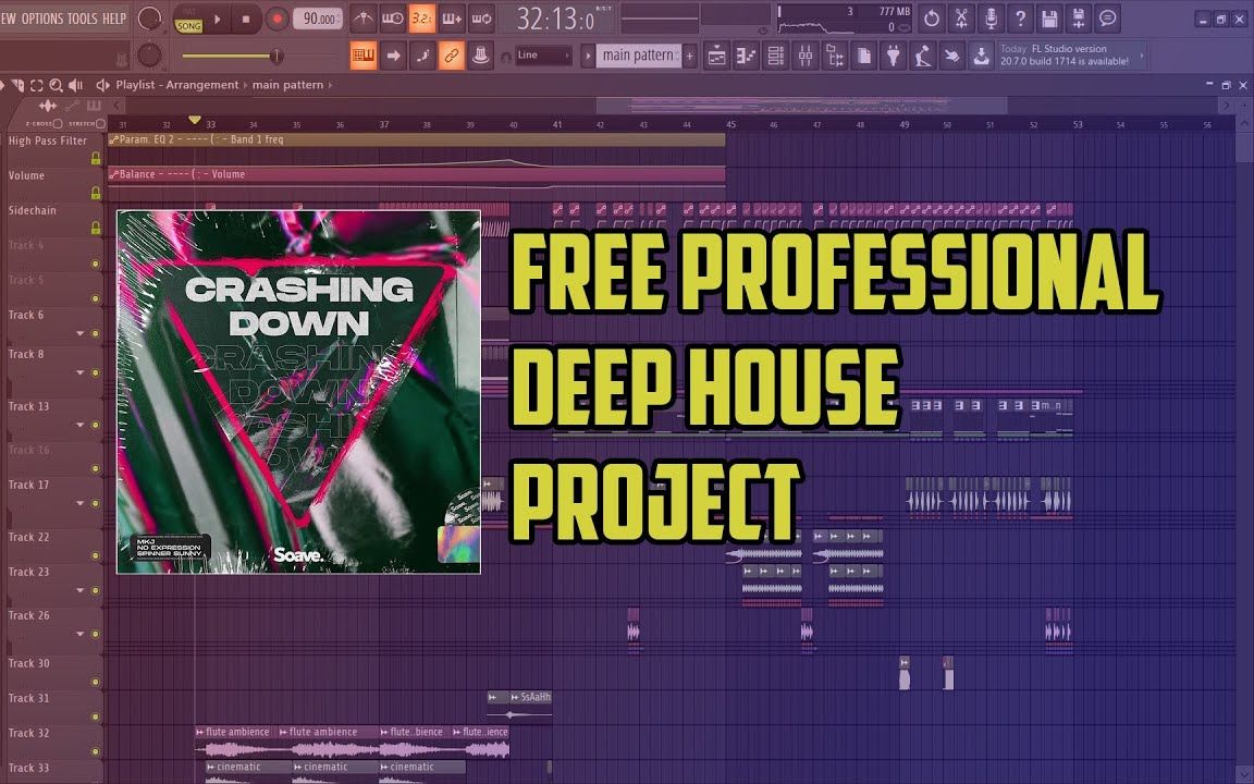 【电音教程分享】Professional Deep House Project [FREE FLP]