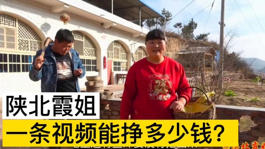 陕北霞姐一条美食视频花800元,一年能挣多少钱?还用无人机拍摄