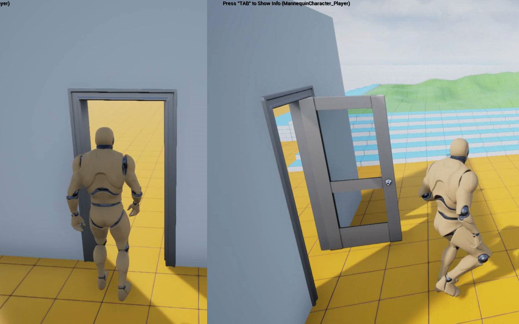 虚幻4教程(UE4)可以双向开启、关闭的门制作教程