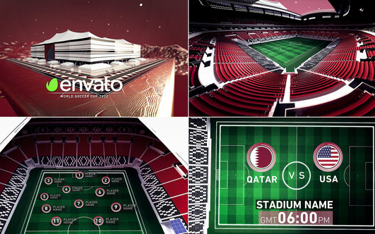 ...FIFA World Cup Qatar 2022卡塔尔世界杯足球比赛体育场馆介绍开场...