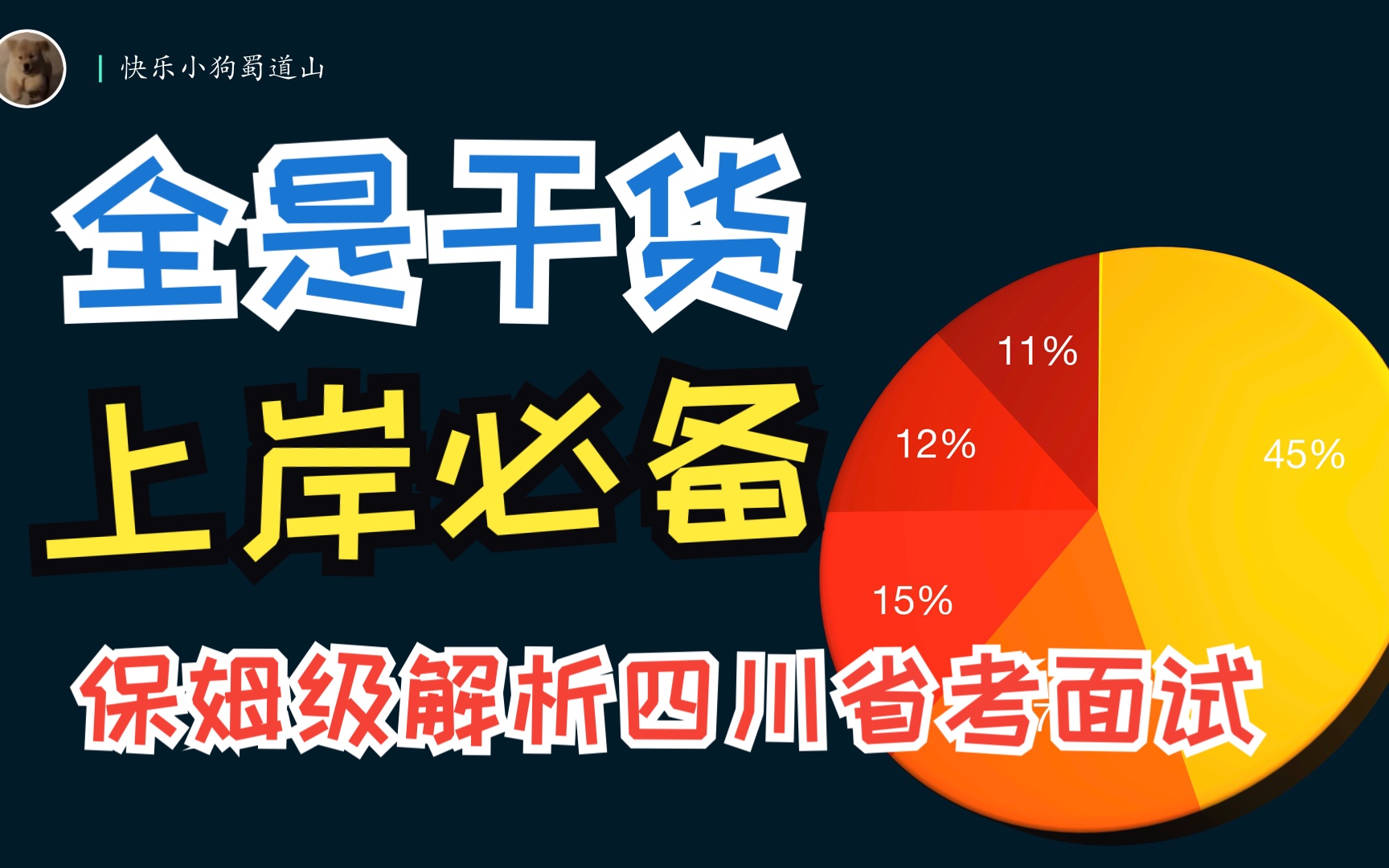 上岸必看!四川省考面试近三年考情全解析