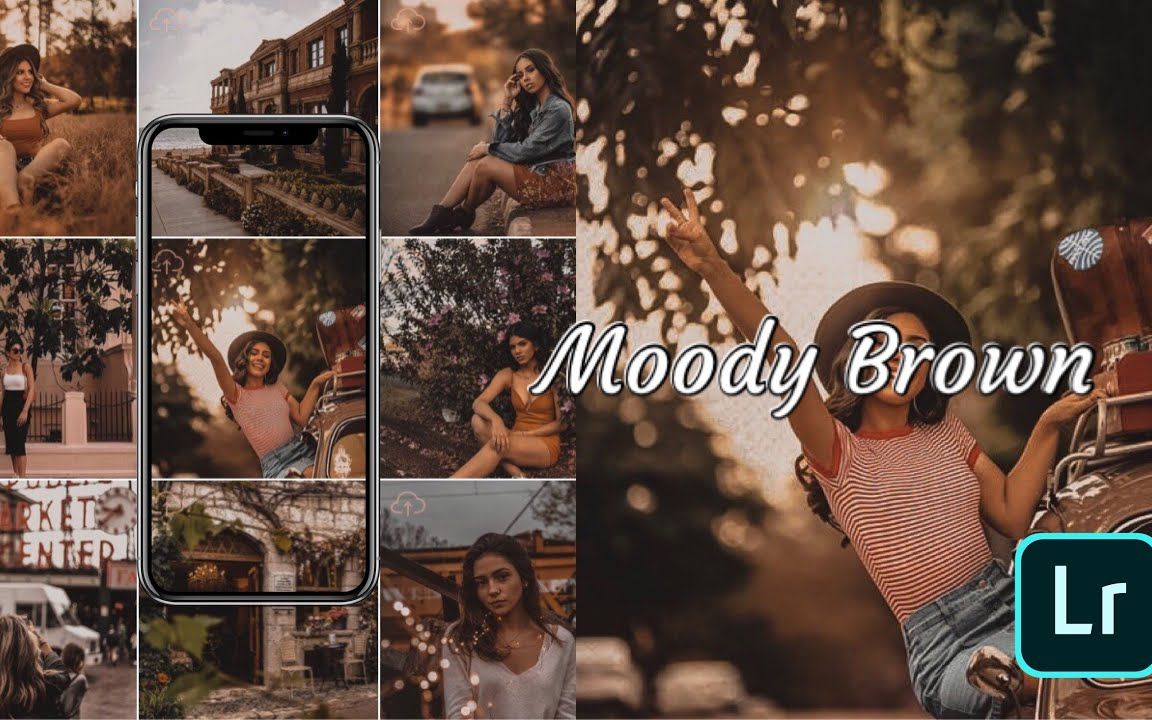 户外旅拍照片阳光橙黄Lr调色教程,手机滤镜dng+xmp格式预设下载!