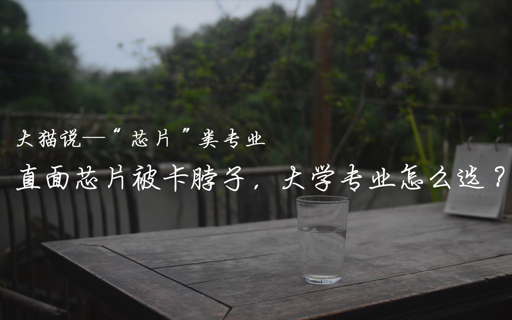 大猫说——“芯片”类专业 直面芯片被卡脖子,大学专业怎么选?