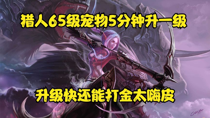 WLK前夕猎人宠物升级最快的2个地方 5分钟升一级太爽