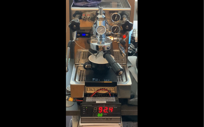 爱宝E61旋转泵温度稳定性测试 60ml/分 pid温度设置为91度