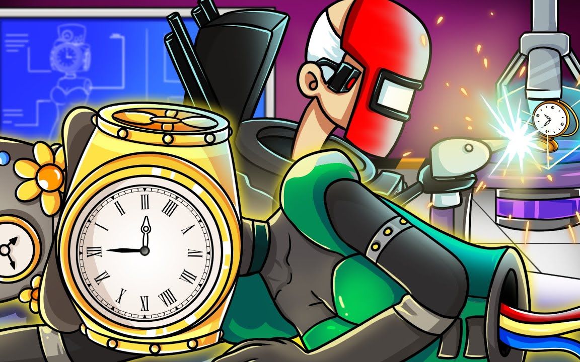 游戏动画:女时钟人VS泰坦时钟人…