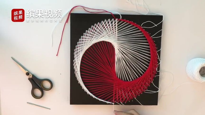 钉子绕线画教程,创作一个漂亮图案,简易妙趣的手工艺品