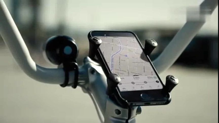 超高逼格自行车,1秒就能完成折叠,关键是永远不会爆胎!