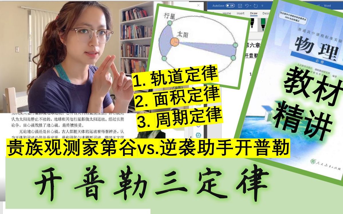 第六章1行星的运动【《高中物理必修二》教材精讲】【秋夜白龍】...