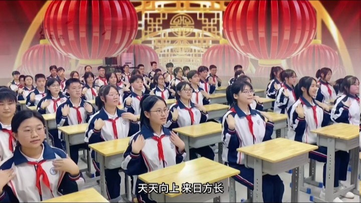 课桌手势舞《天天向上》完整版分享,最火课桌舞#课桌舞节奏感很强...