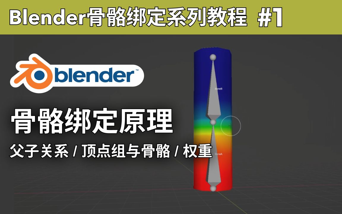 Blender骨骼绑定教程1:基础知识与原理