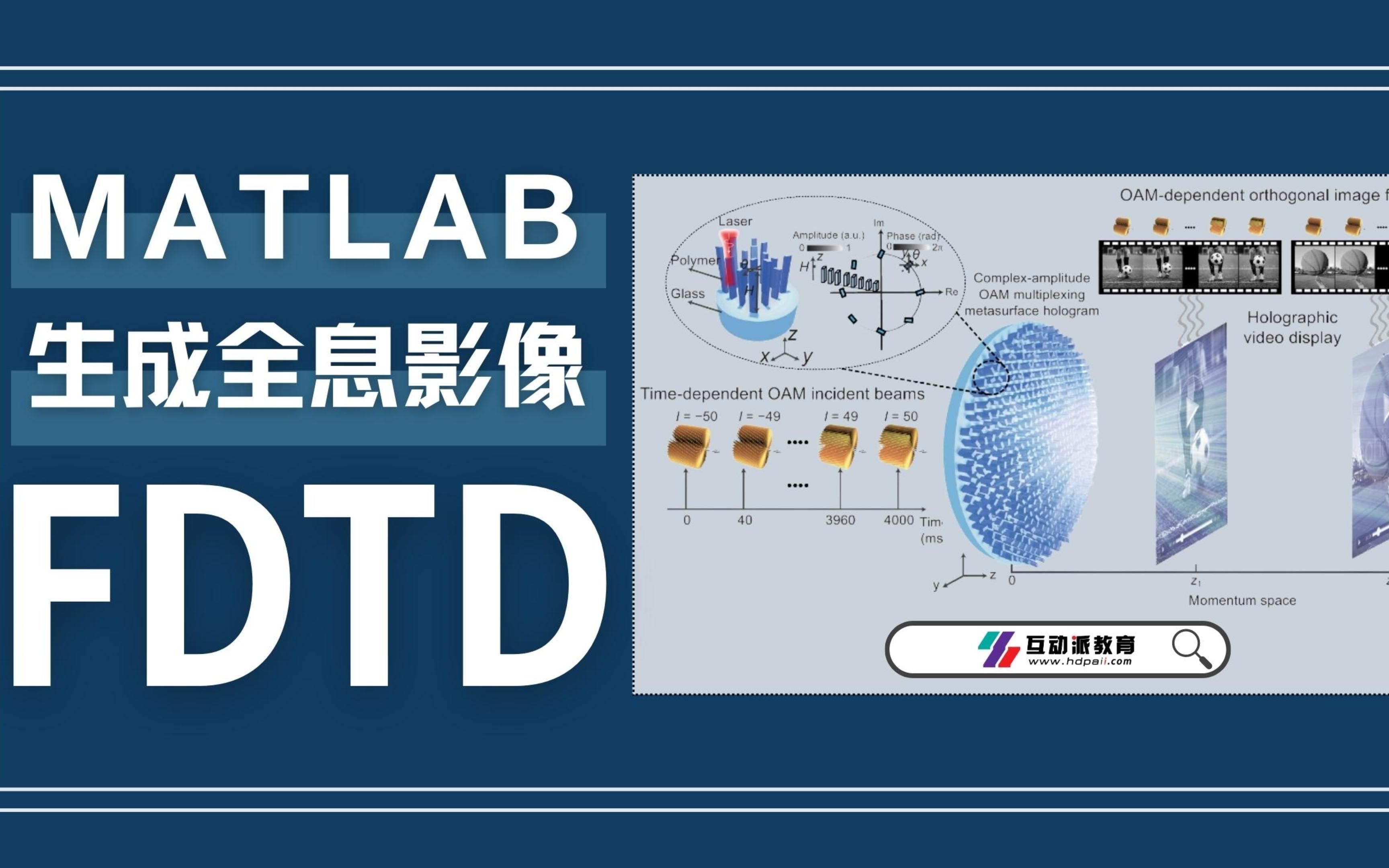 进阶教程【FDTD】利用MATLAB脚本在Lumerical生成全息影像